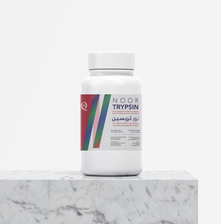 Noor trypsin tablets - Noor AL_Qmar Healthcare Hub